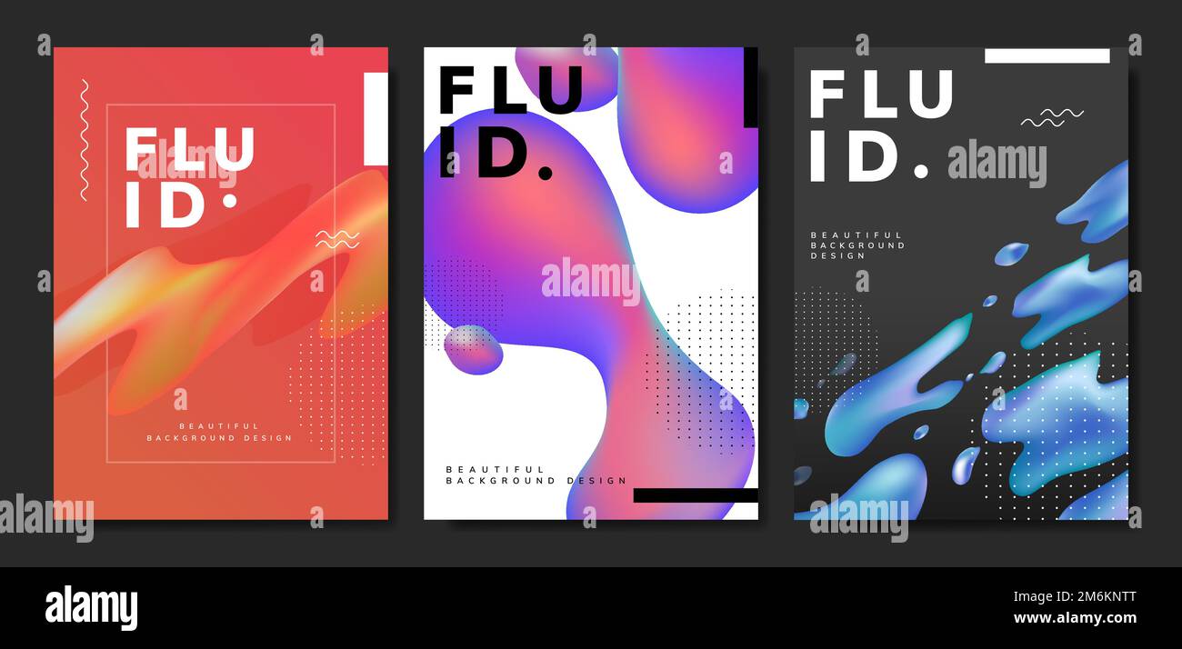 Colorful fluid gradient background vector Stock Vector Image & Art - Alamy