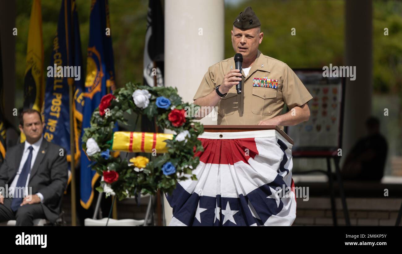 U.S. Marine Corps Col. Michael Jernigan, chief of staff with Marine ...