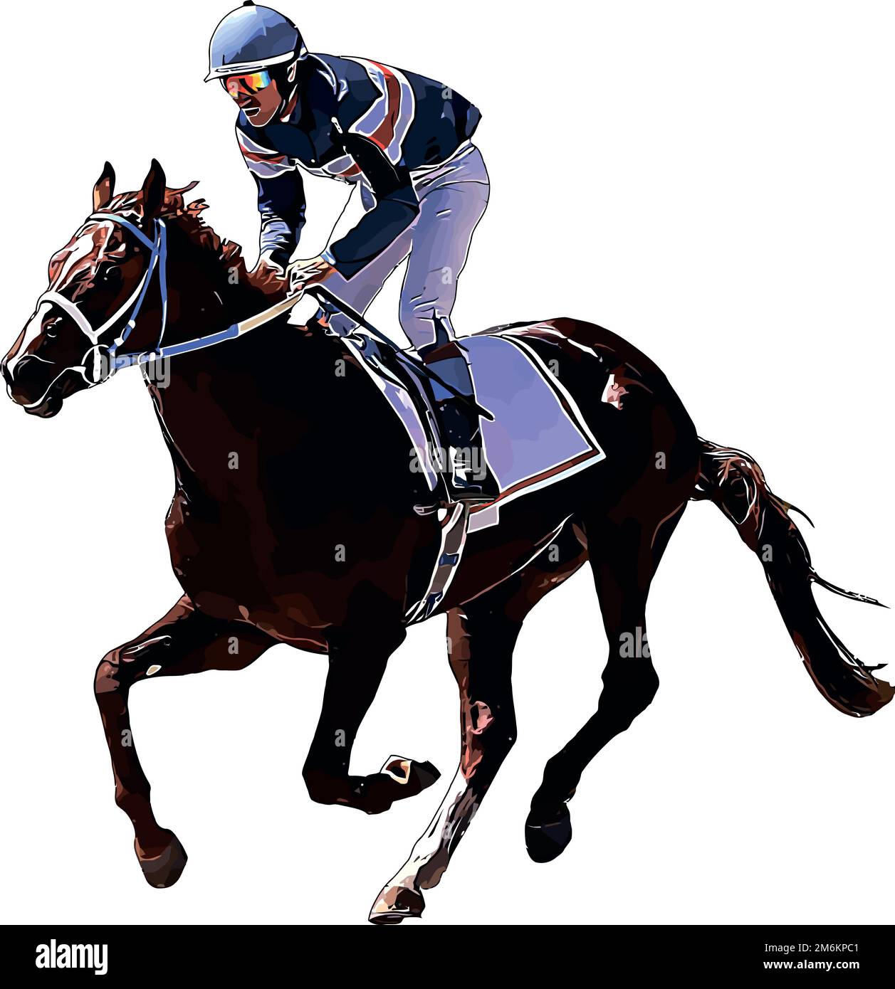 Race course horse Cut Out Stock Images & Pictures - Alamy