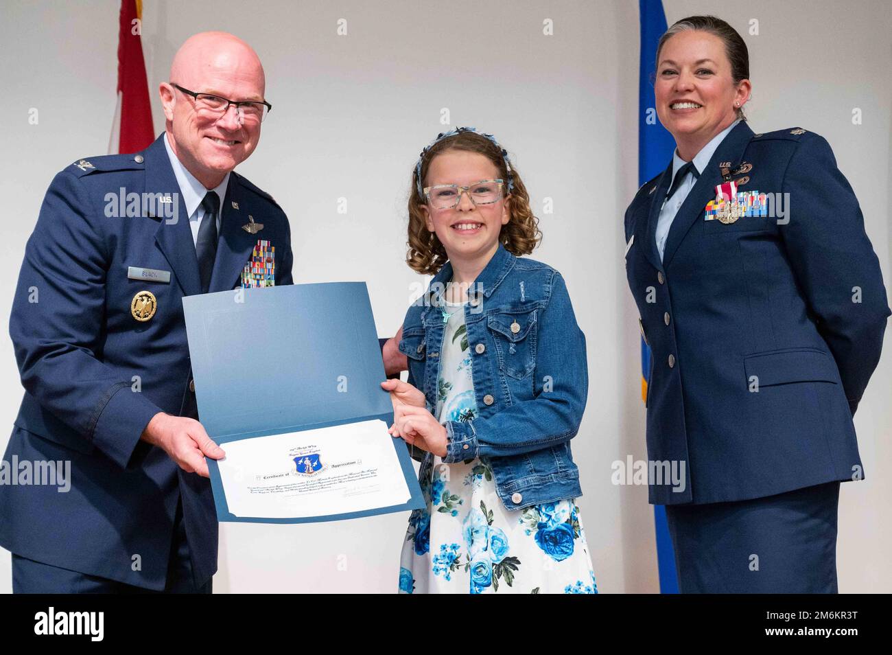 Teagan Englert, daughter of newly retired U.S. Air Force Lt. Col ...