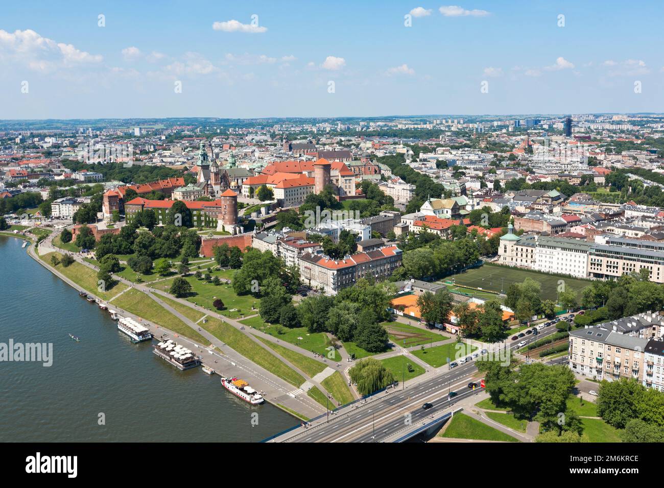Have a bird's eye view of Krakow city landscape Stock Photo - Alamy