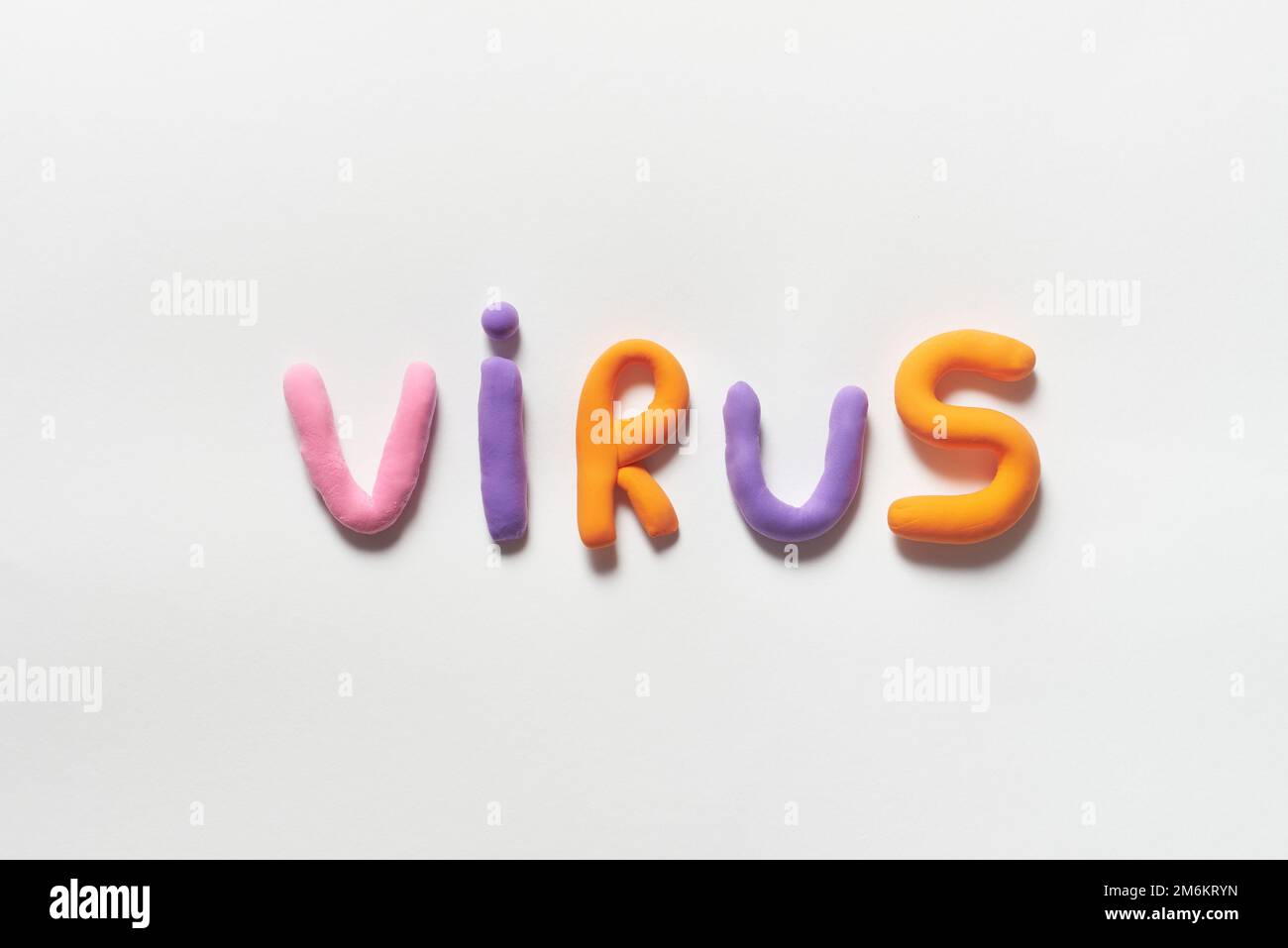Virus formed of vivid plasticine Stock Photo - Alamy