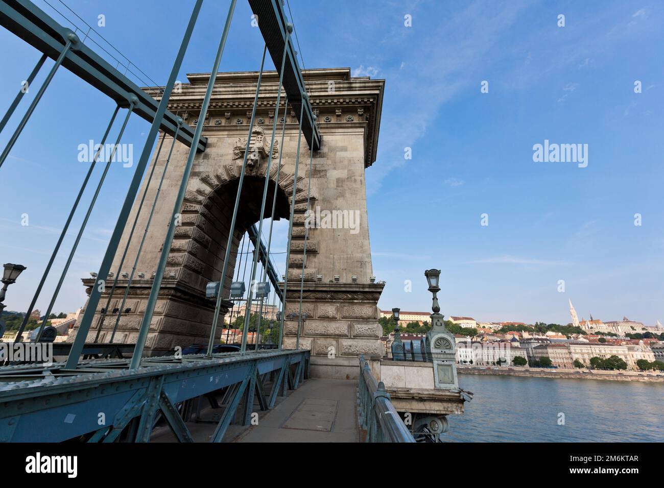 Budapest cheney chain bridge Stock Photo - Alamy