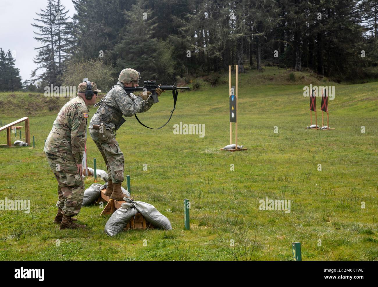 An Oregon Army National Guard Soldier participating in the 2022 ...
