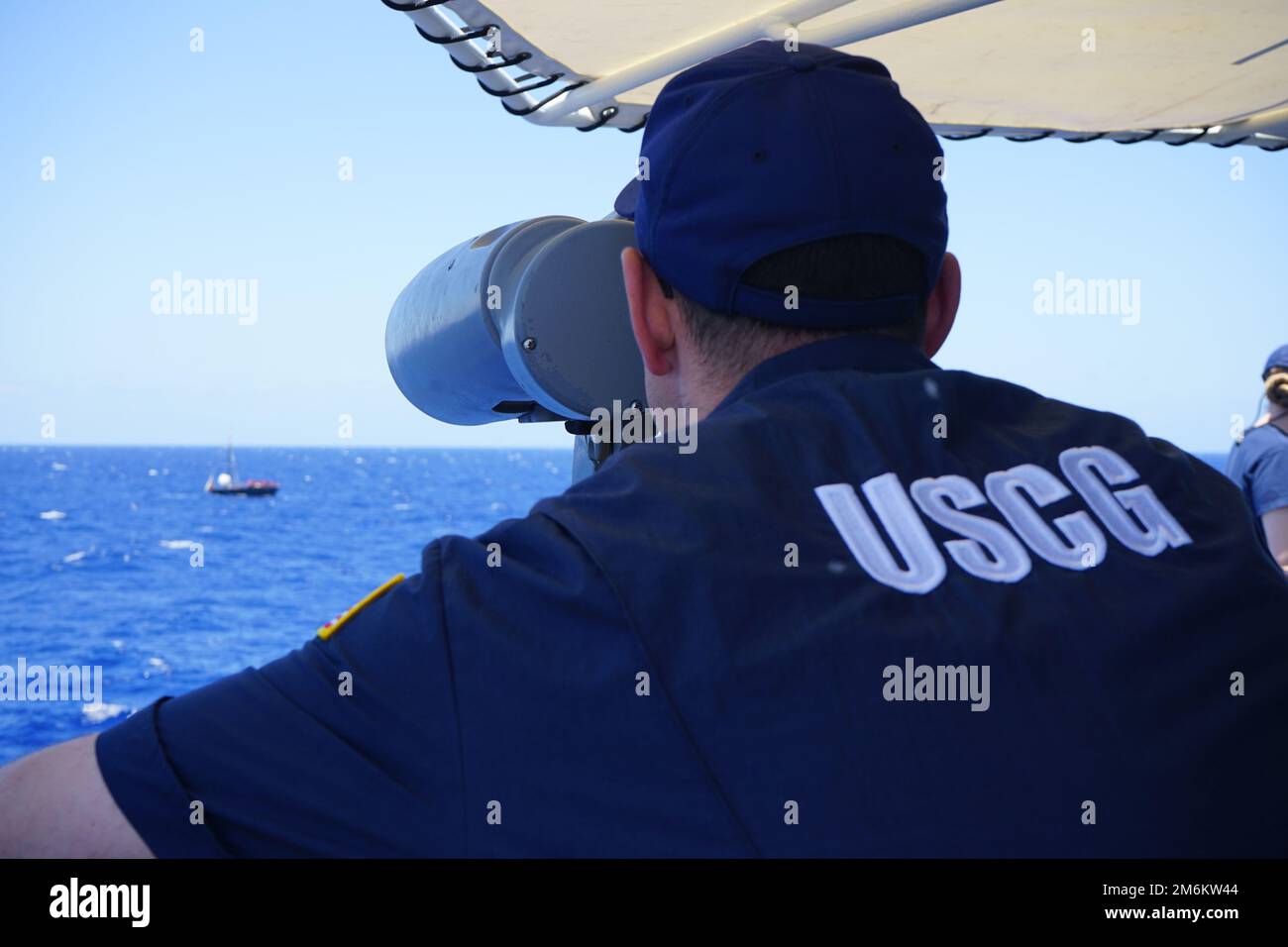 A Coast Guard Cutter Campbell crew member spotted a Haitian sailing ...