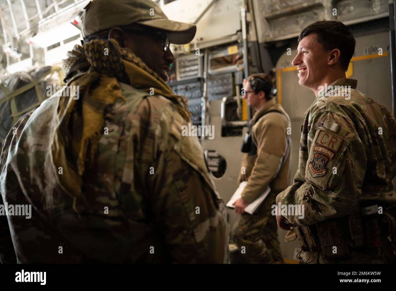 U.S. Air Force Staff Sgt. Aaron Bailey, left, 321st Contingency ...