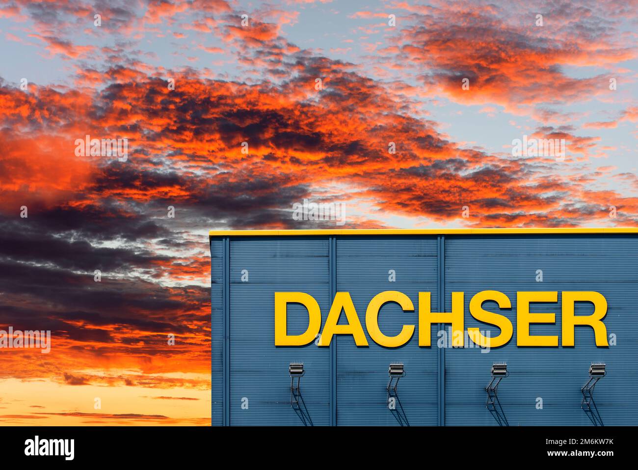 Lettering of the forwarding company DACHSER Stock Photo - Alamy