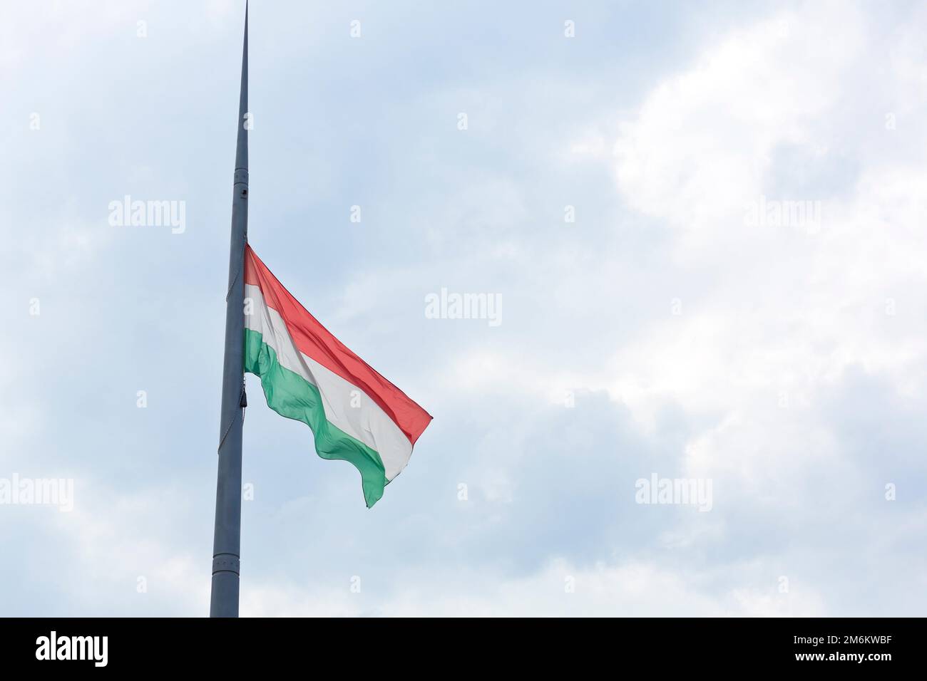 The Hungarian national flag Stock Photo - Alamy