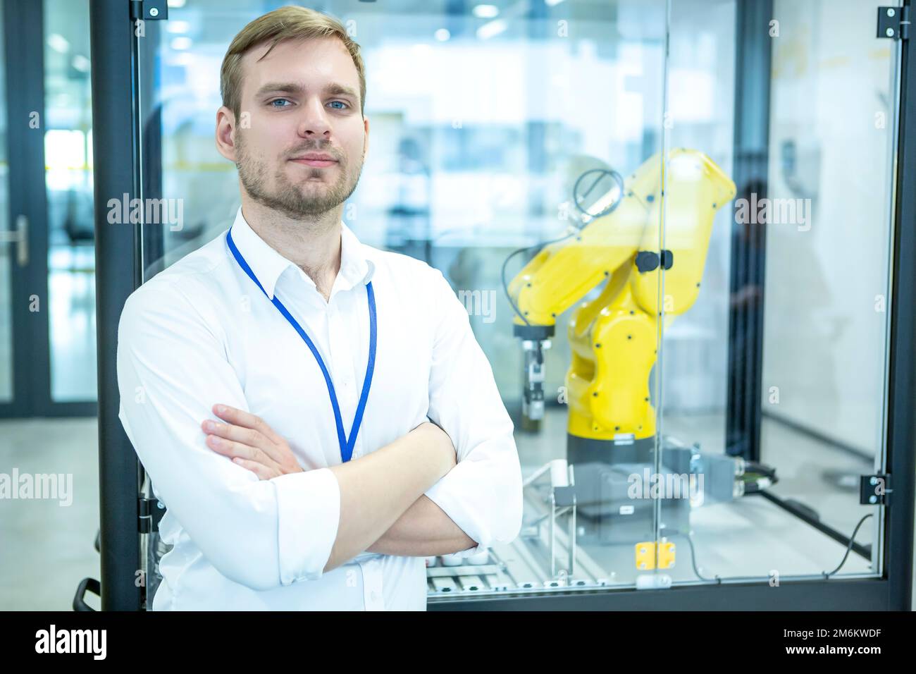 Industrial Robot Maintenance Stock Photo - Alamy