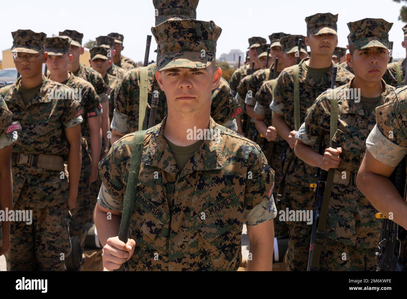 U.S. Marine Corps Recruit Chase Tomlinson With Charlie Company, 1st ...