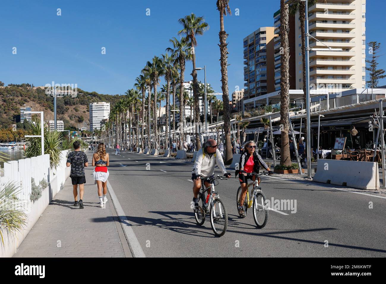 Muelle,uno - the new promenade in the city of Malaga, Spain, Europe ...