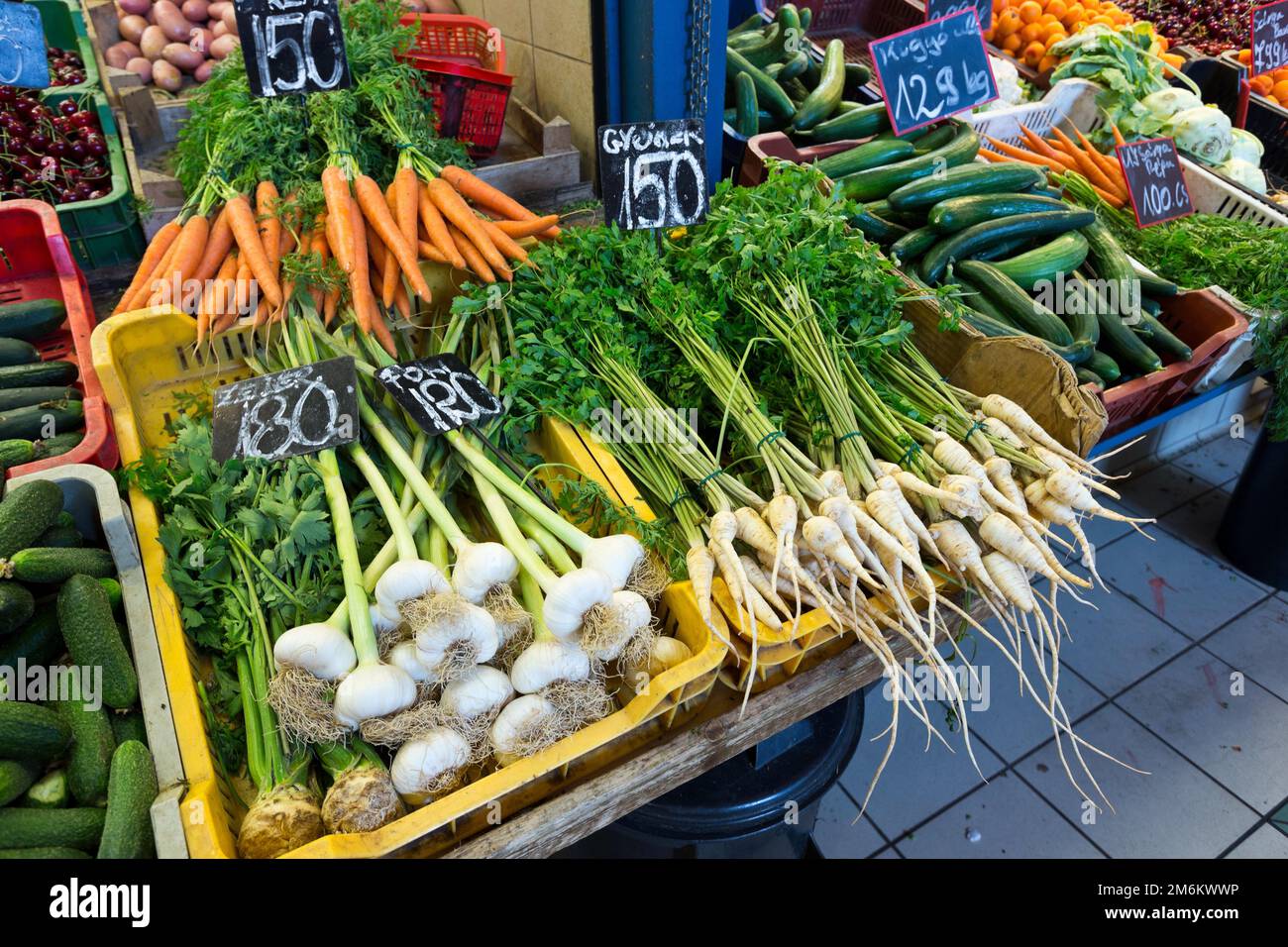 Budapest, the big market Stock Photo - Alamy