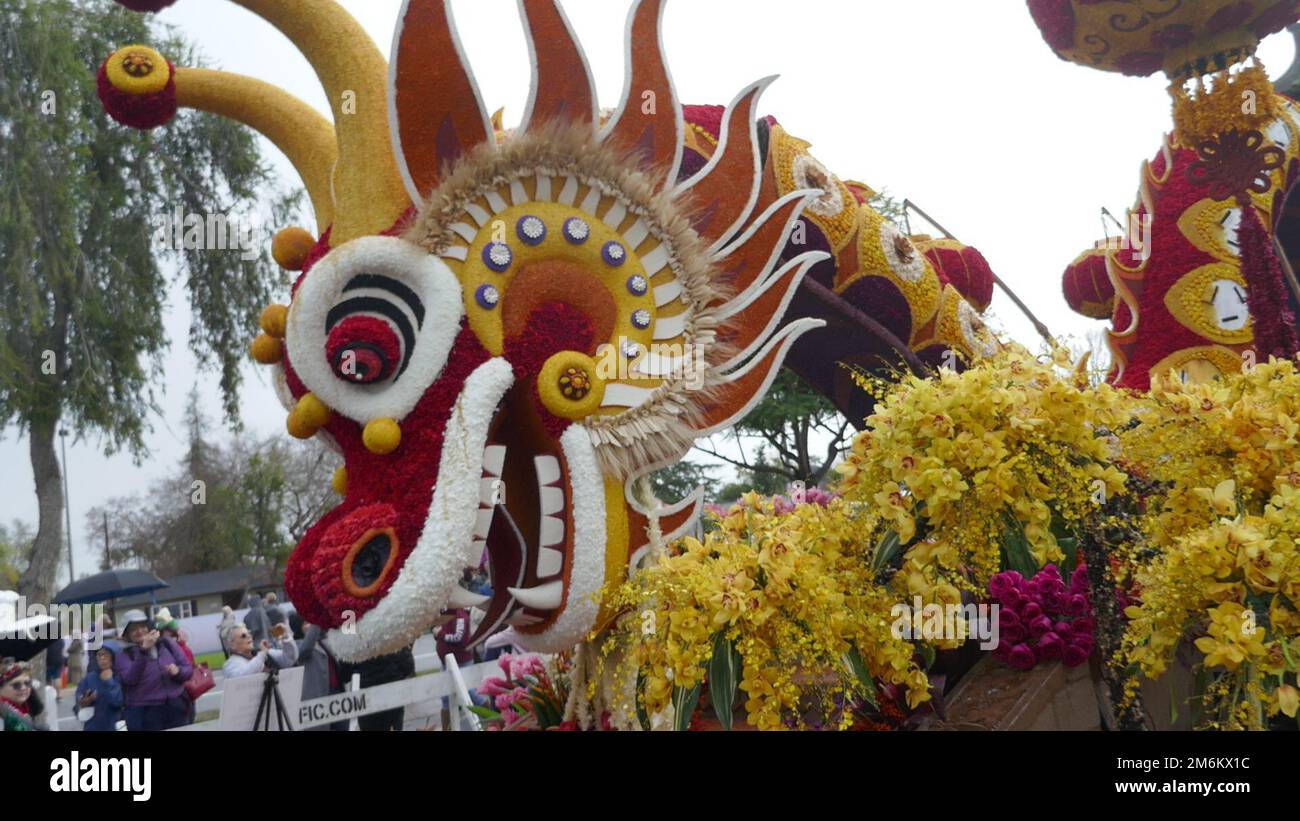 Pasadena, California, USA 3rd January 2023 Rose Parade Floats on ...