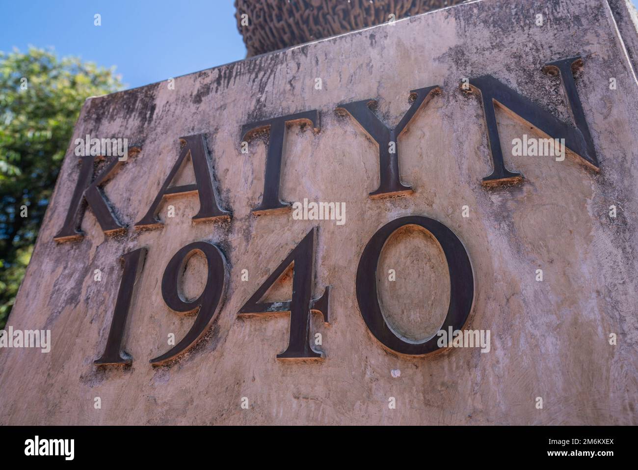 Katyn 1940 Polish War Memorial, Adelaide Australia Stock Photo - Alamy