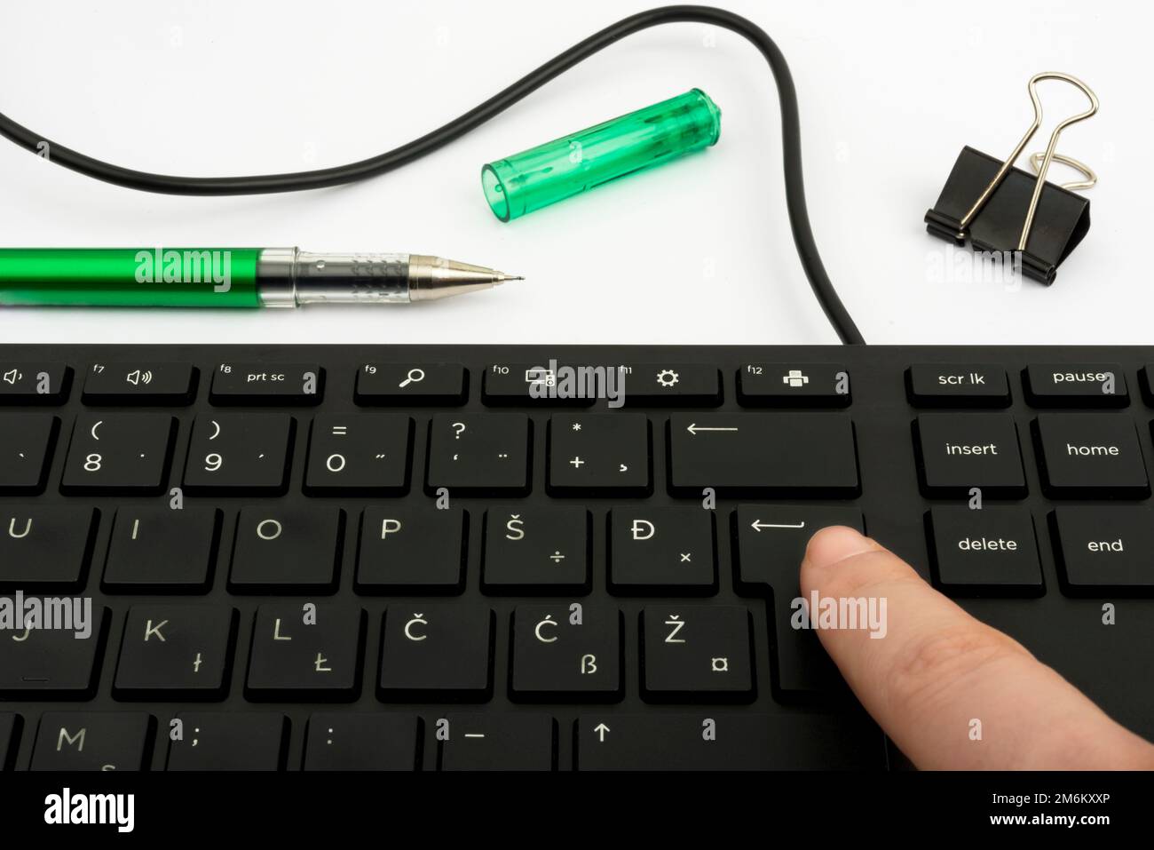 Computer Keyboard And Symbol.Information Medium For Communication ...