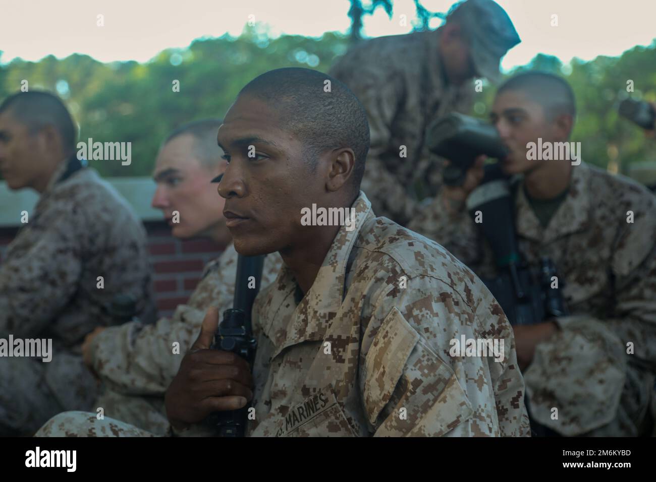 Recruits with India Company, 3rd Recruit Training Battalion, complete a ...