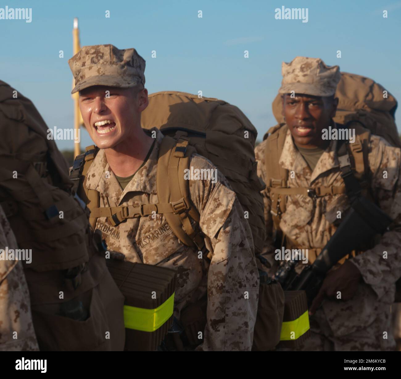 Recruits with India Company, 3rd Recruit Training Battalion, complete a ...