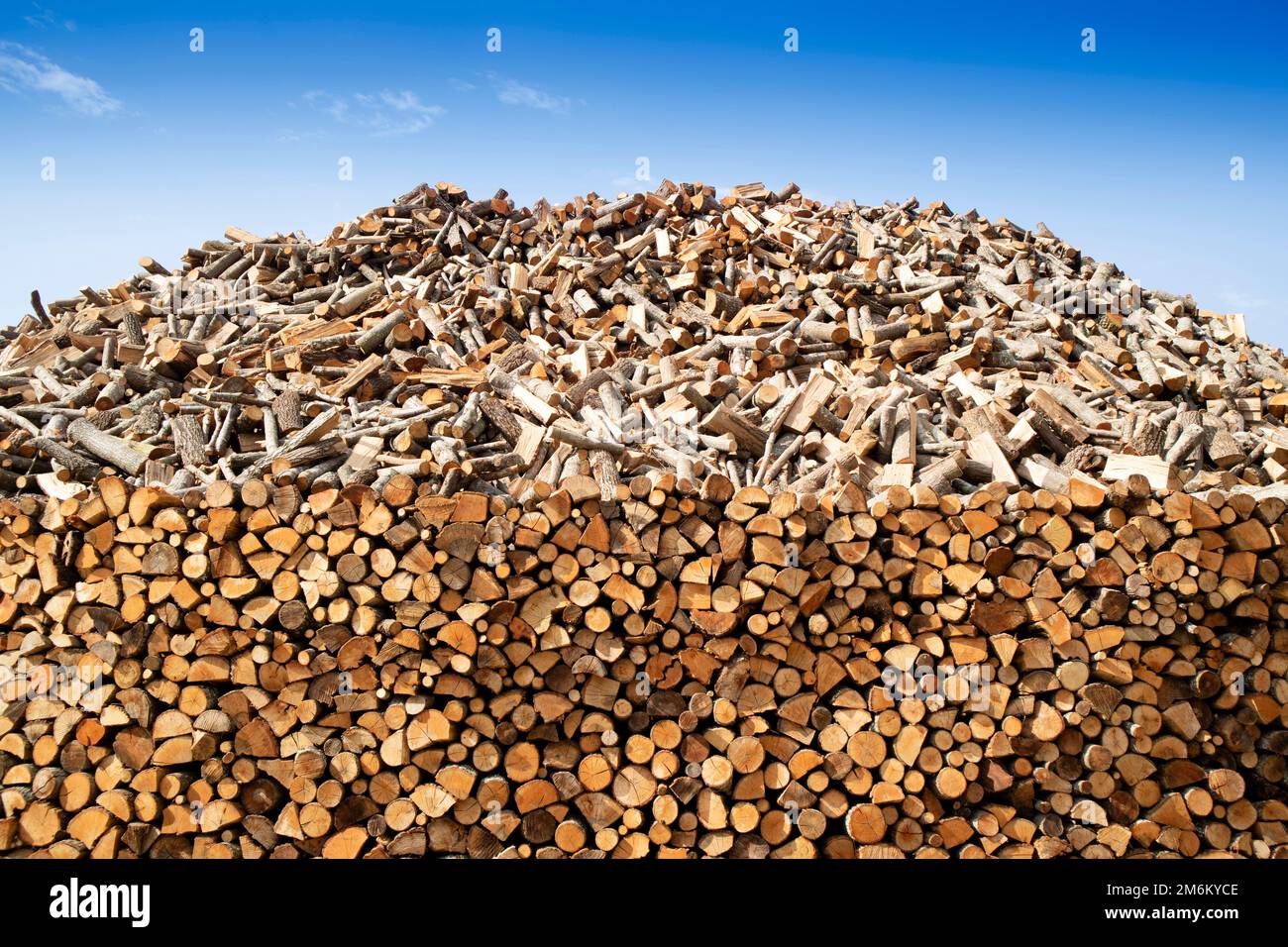 Round firewood stack hi-res stock photography and images - Alamy