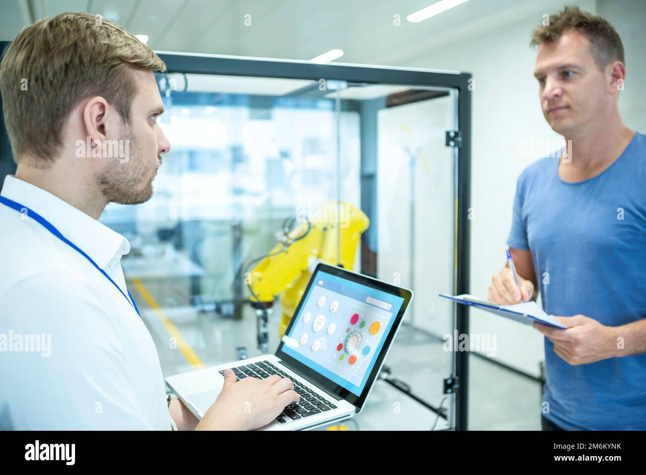 Industrial Robots Development Stock Photo - Alamy