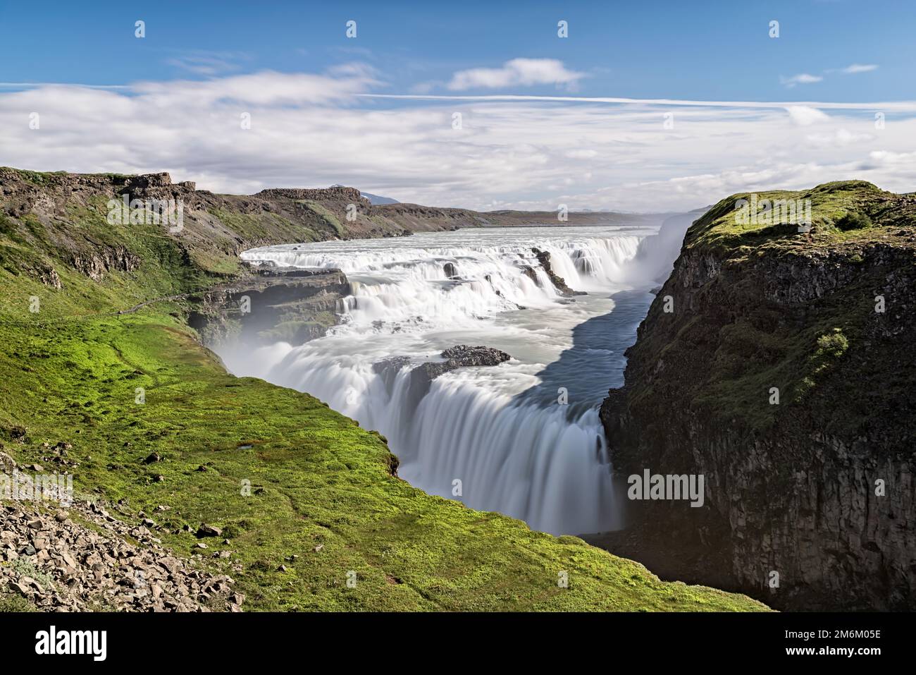 Gullfoss waterfall in Iceland Stock Photo - Alamy