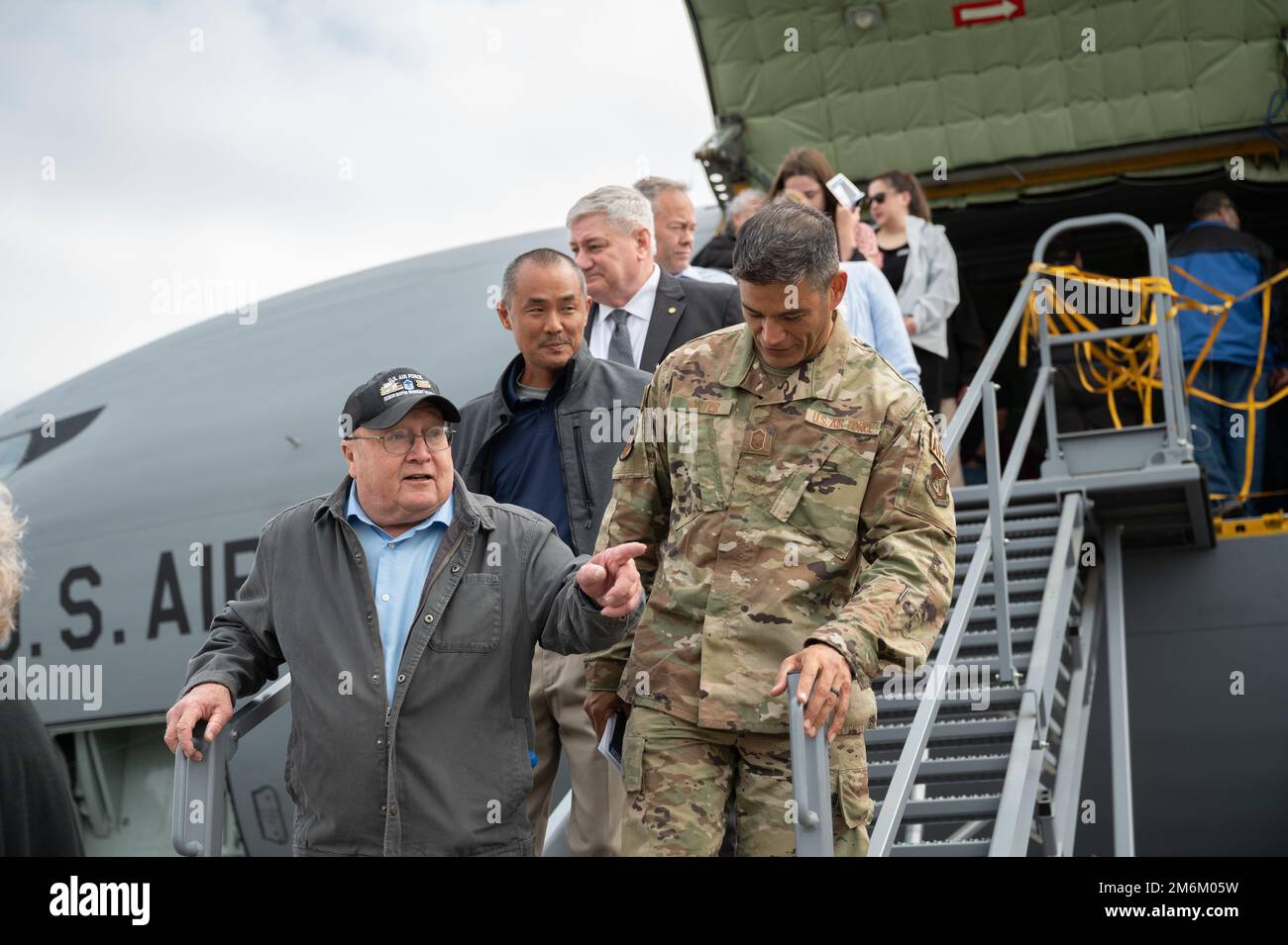 Retired Senior Master Sgt. Jack Barnes, and Senior Master Sgt. Paul ...