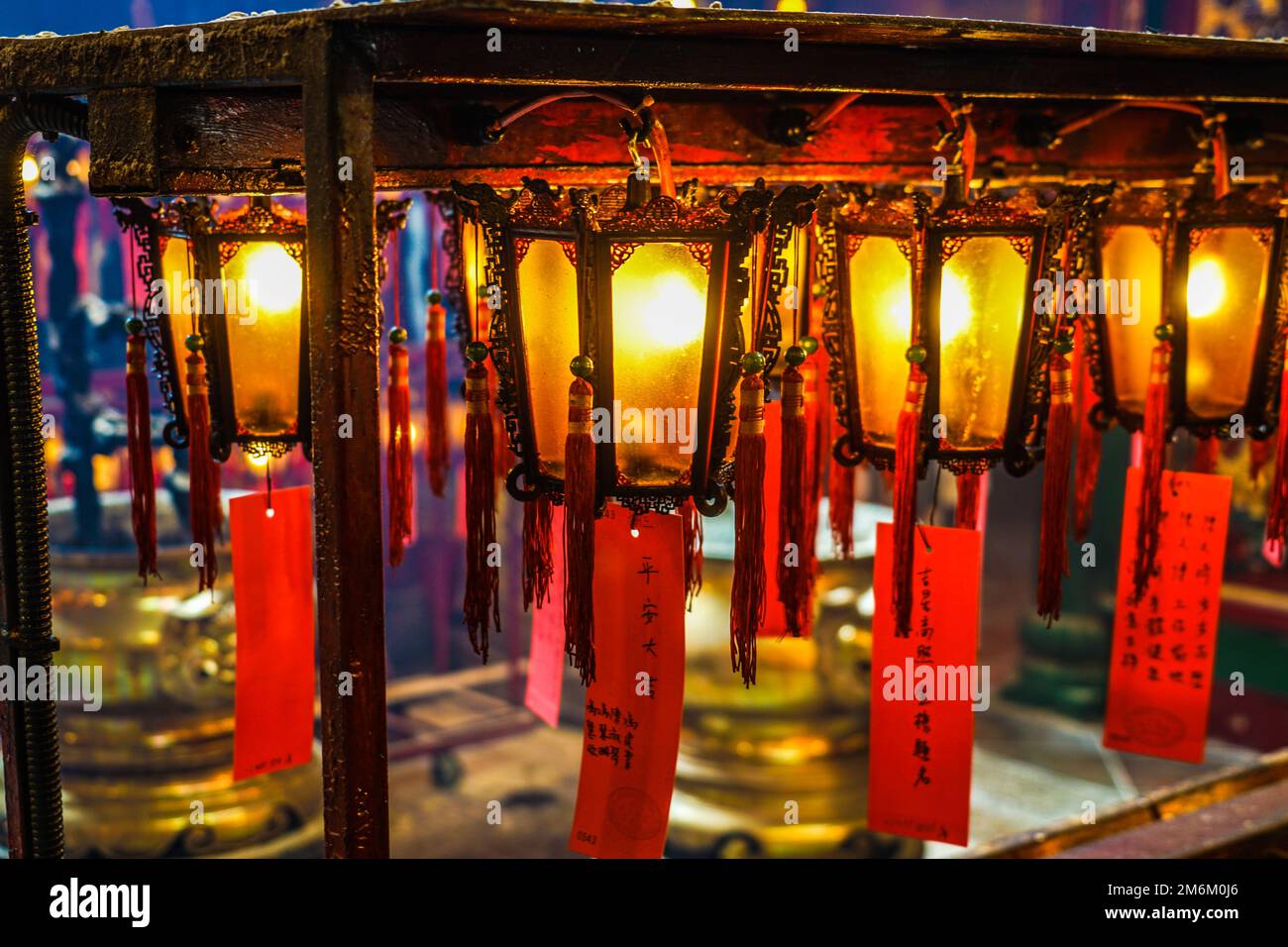 Hong Kong Man Mo Temple Stock Photo - Alamy