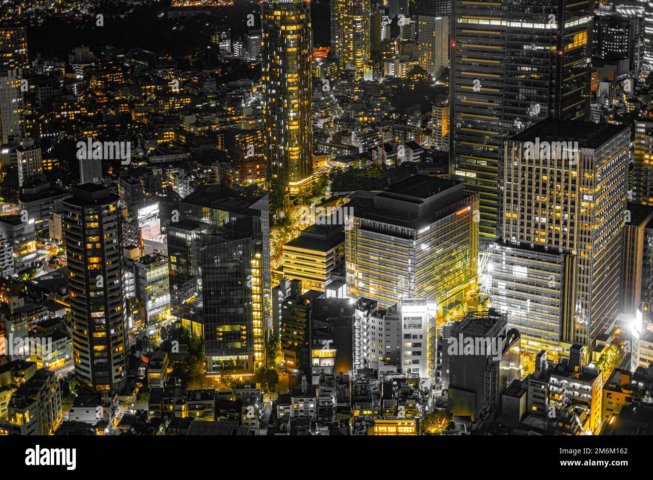 Night view of Tokyo central Tokyo Stock Photo - Alamy