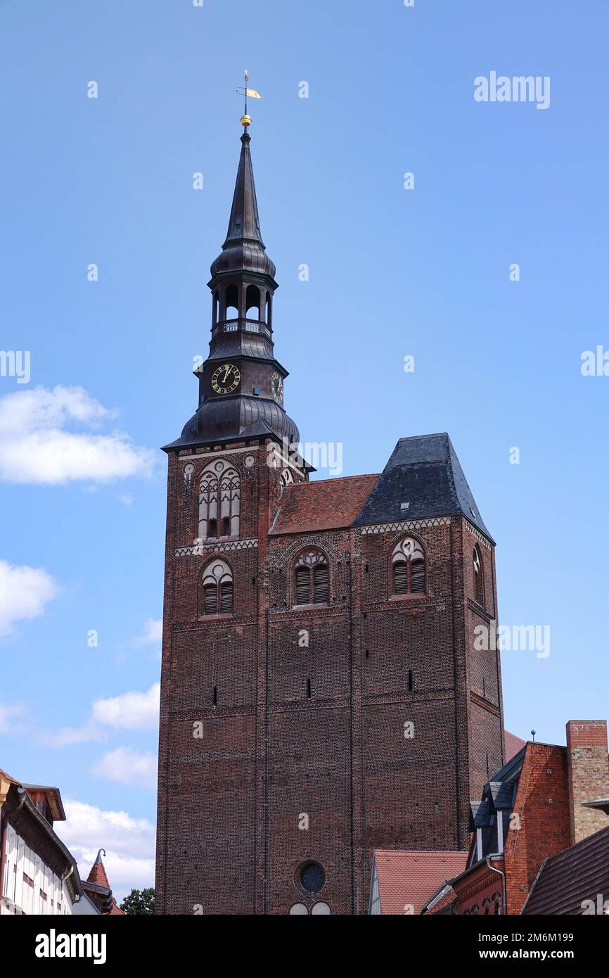 Church in TangermÃ¼nde Stock Photo - Alamy