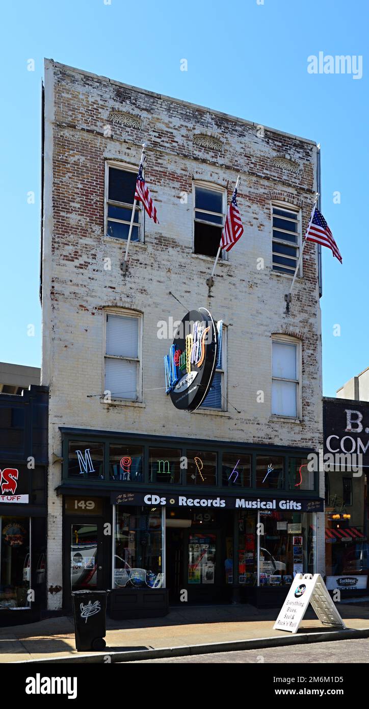 Historical Building in the Old Town of Memphis, Tennessee Stock Photo ...