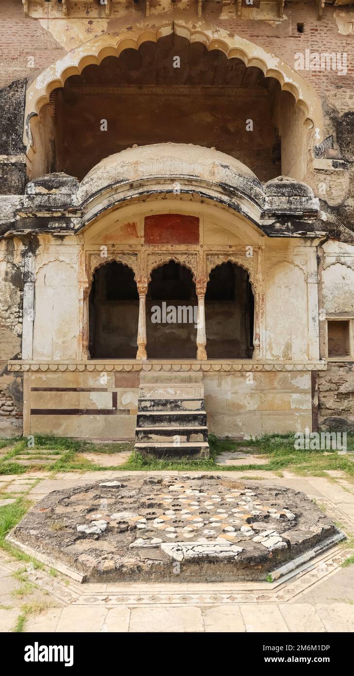 View of temple entrance, Ater Fort, Bhind, Madhya Pradesh, India Stock ...