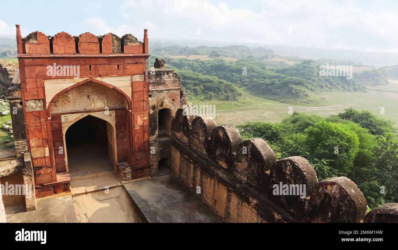 View of Kooni Darwaja or blood gate Palace entrance, Ater Fort, Bhind ...