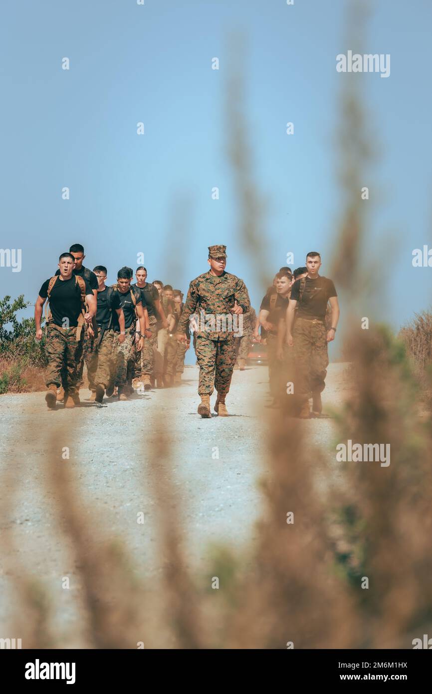 U.S. Marine Corps Gunnery Sgt. Jesus Obregon, a sergeant instructor ...