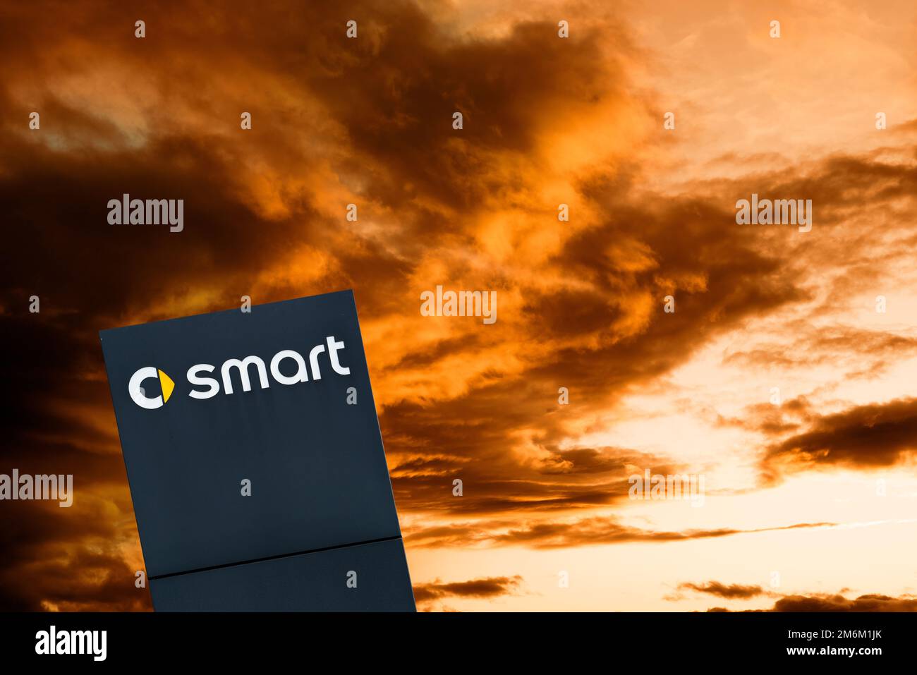 Advertising sign of the company SMART Stock Photo - Alamy
