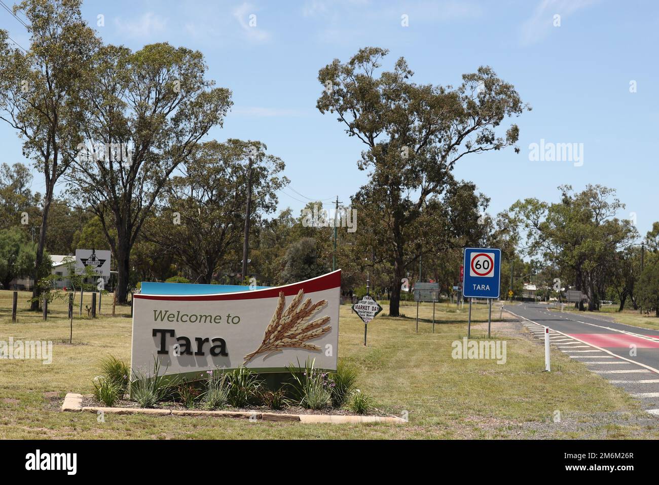 Signage is seen in Tara, Queensland, Wednesday, December 14, 2022 ...