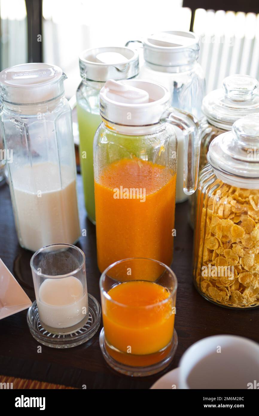 All kinds of fruit juice Stock Photo - Alamy