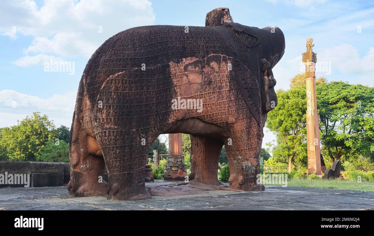 Varaha or Boar statue, 14ft long and 11 ft tall, At Archeological Site ...