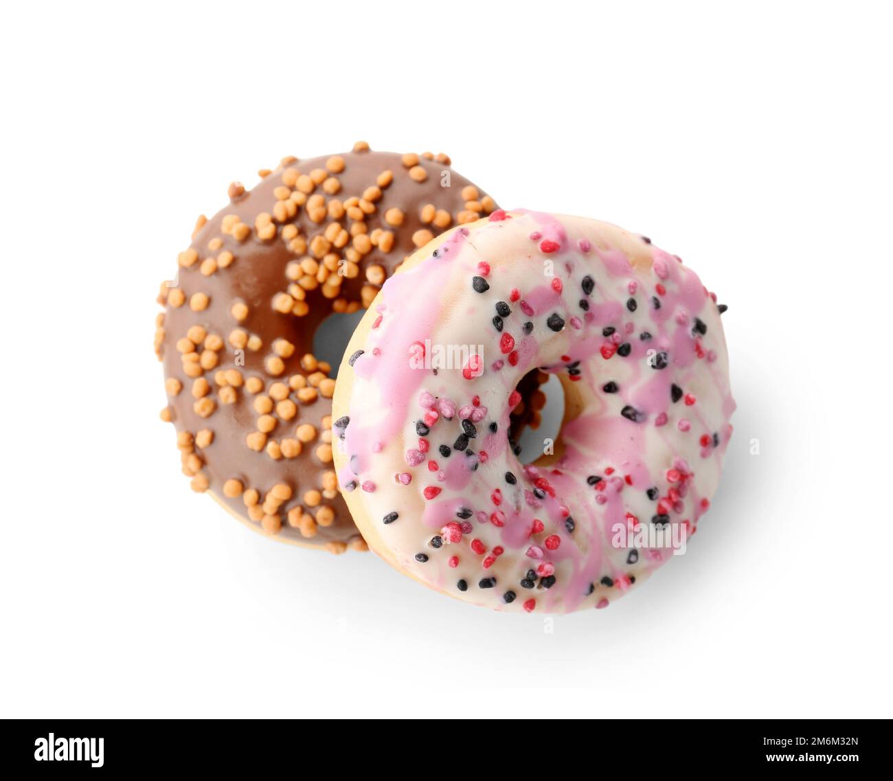 Sweet donuts isolated on white background Stock Photo - Alamy