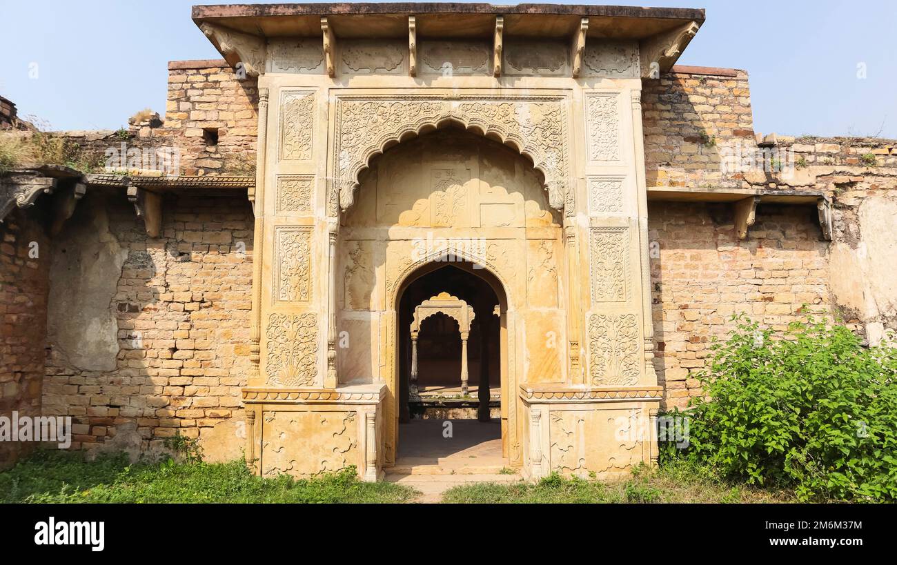 Beautiful Carving Entrance of Fort, Gohad Fort, Bhind, Madhya Pradesh ...