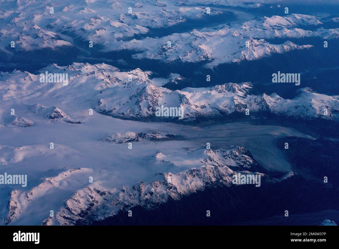 Aerial snow mountain Stock Photo - Alamy