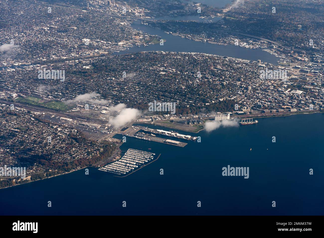 Have a bird's eye view of Seattle Stock Photo - Alamy