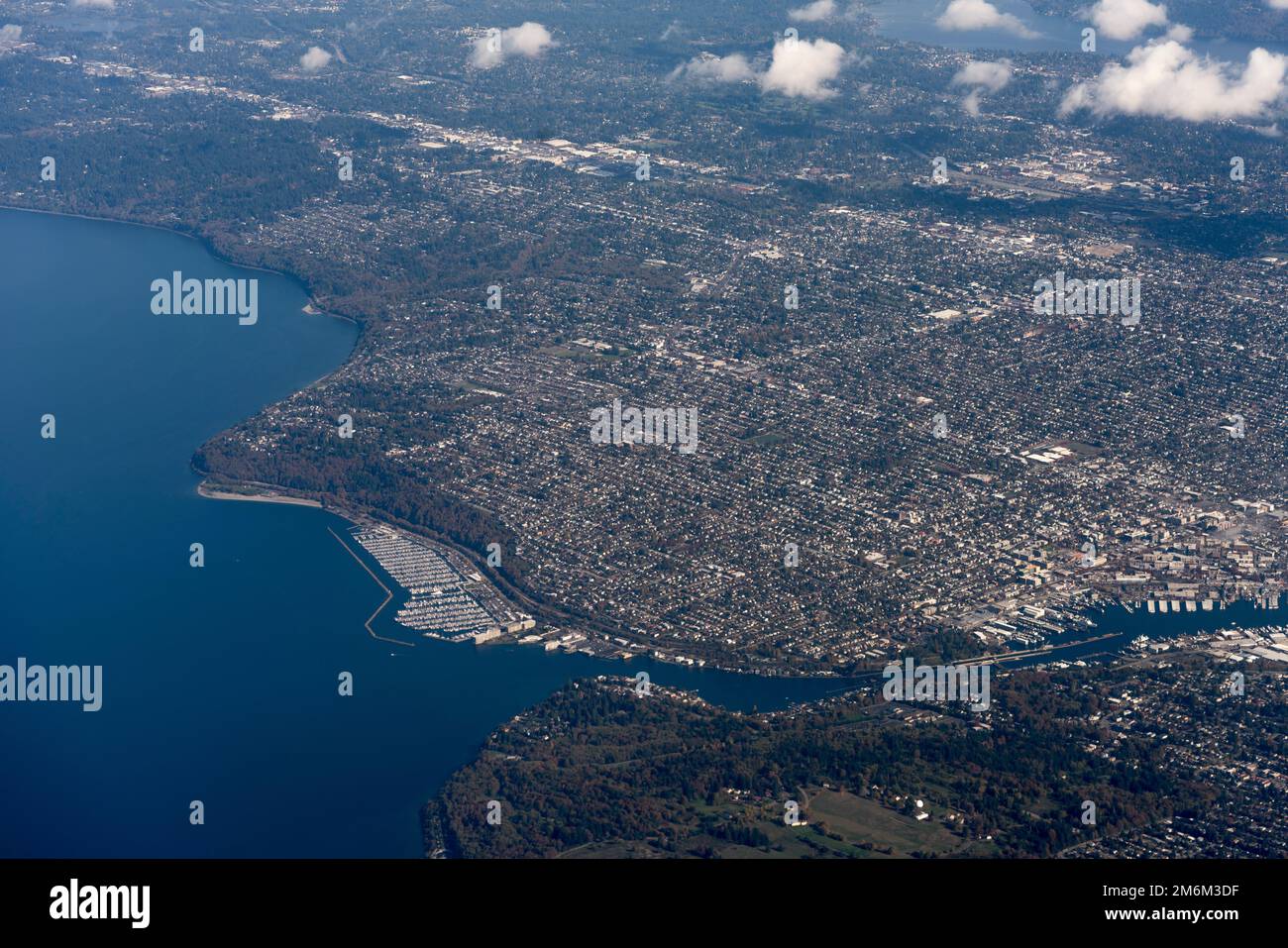 Have a bird's eye view of Seattle Stock Photo - Alamy