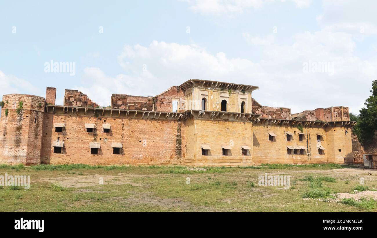 Rear View of New Palace Gohad, Bhind, Madhya Pradesh, India Stock Photo ...