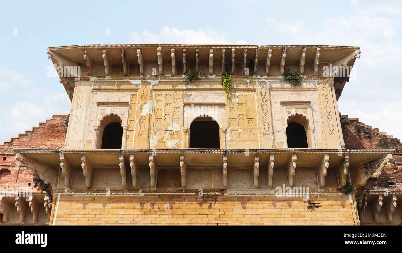 Architecture of New Palace Gohad, Bhind, Madhya Pradesh, India Stock ...