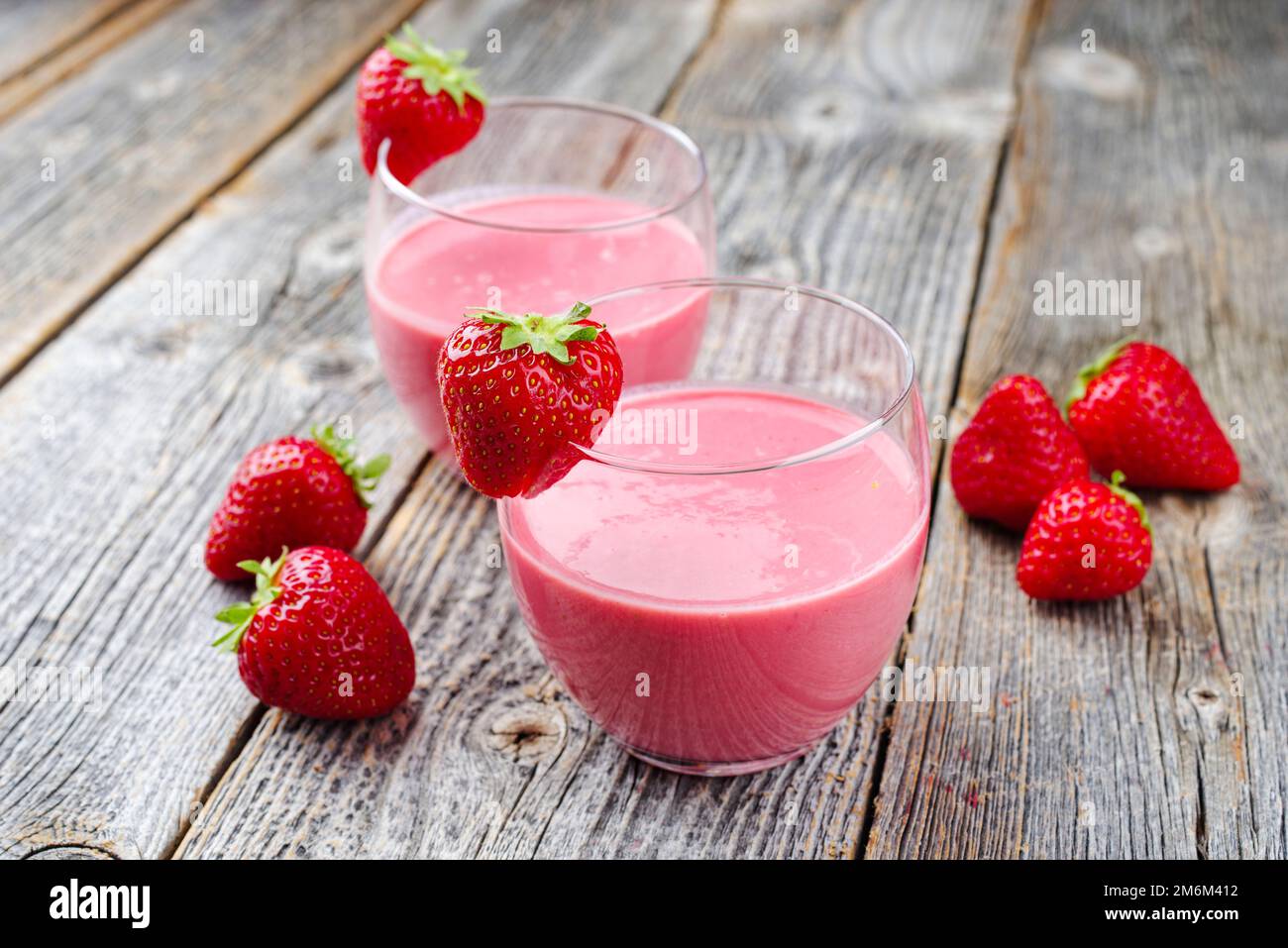 Traditional German strawberry with homemade strawberry curd served as ...