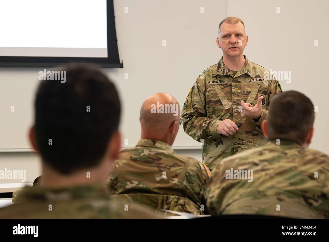 U.S. Army Chaplain [Maj.] Jesse Adkinson, an instructor assigned to the ...