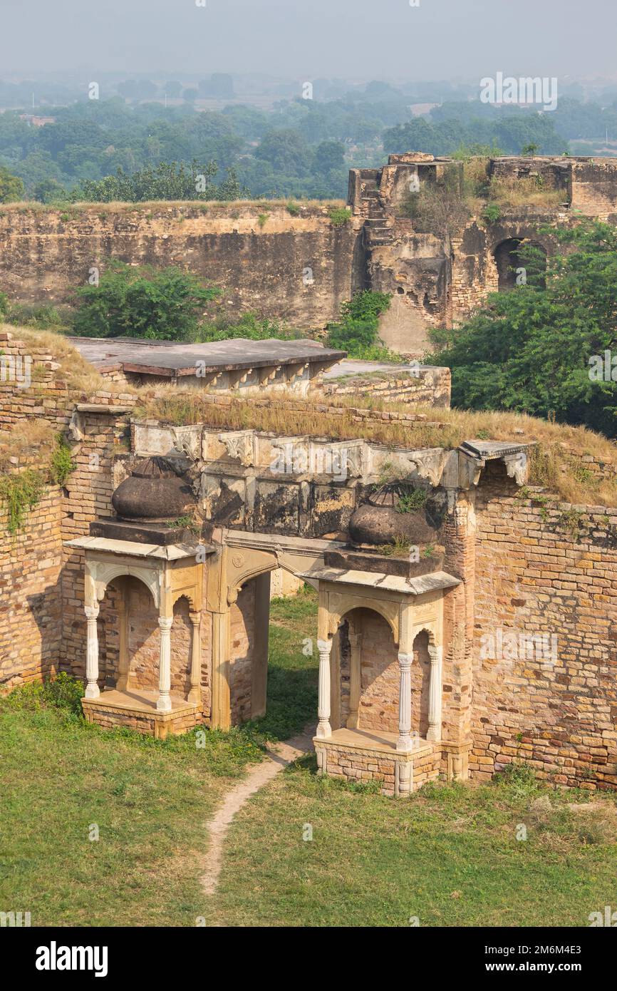 View of Ruined Fort of Gohad, Bhind, Madhya Pradesh, India Stock Photo ...