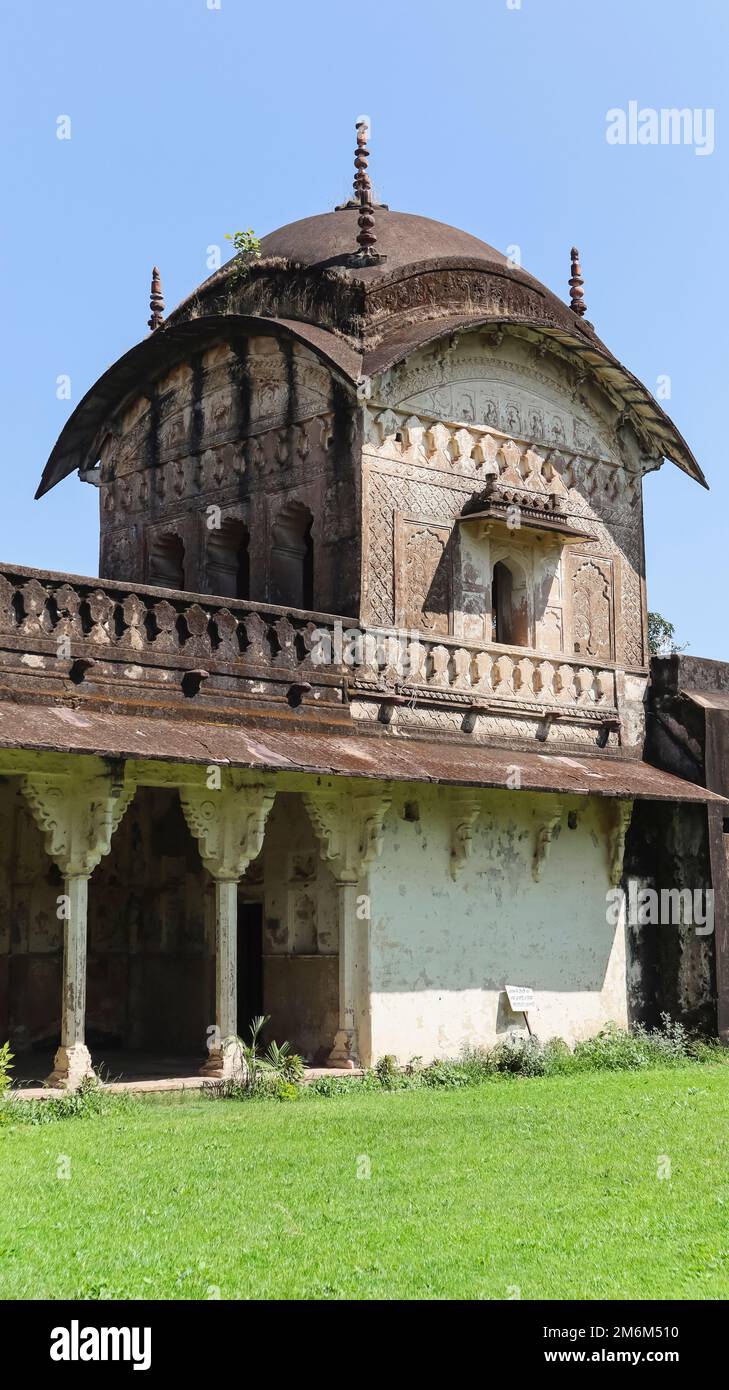 View of Chaman Mahal from garden, Islamnagar Fort, Bhopal, Madhya ...
