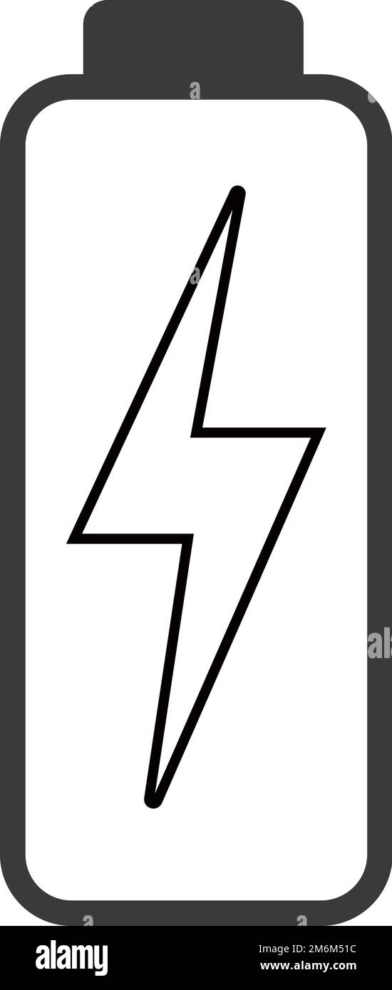 Low battery sticker icon sign for mobile concept and web design with a ...