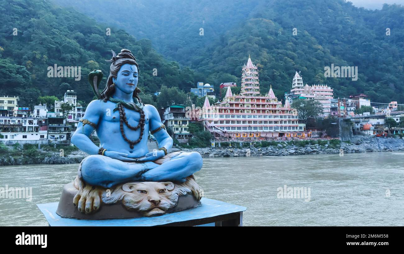 Statue of Lord Shiva and Hitam Life Spritual Centre in Background ...