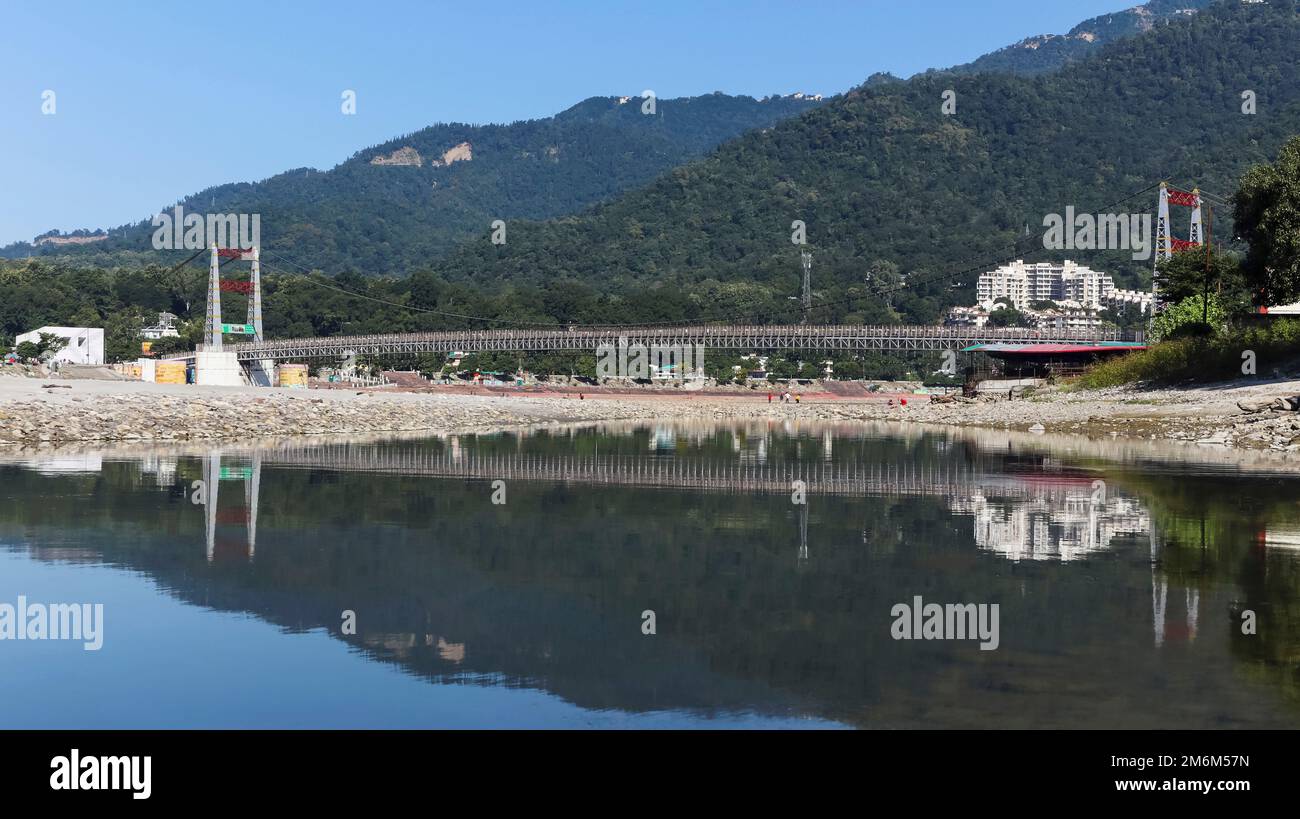 Beautiful View of Janki Bridge, Rishikesh, Uttarakhand, India Stock ...